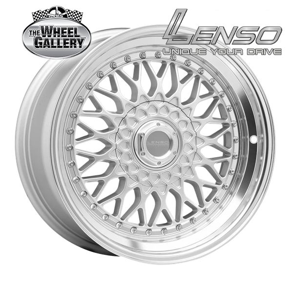 Lenso Bsx 17X7.5 Blank 20P Bsx Silver Mirror Lip — The Wheel Gallery