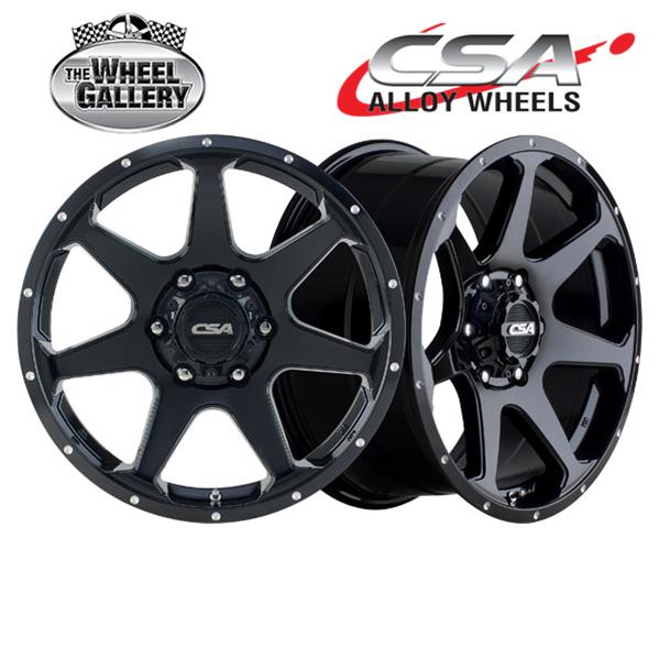 CSA Hawk Large Cap 16x8 6/139.7 P20 Gloss Black — The Wheel Gallery
