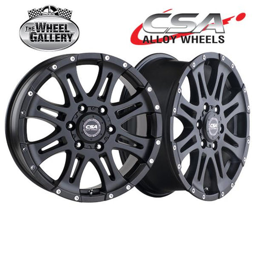CSA Raptor Next Gen 18x7.5 6/139.7 P0 Satin Black — The Wheel Gallery