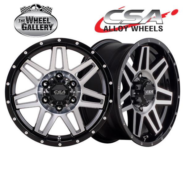 CSA Renegade Large Cap 16x8 6/139.7 P0 Gloss Black Machined Face — The ...