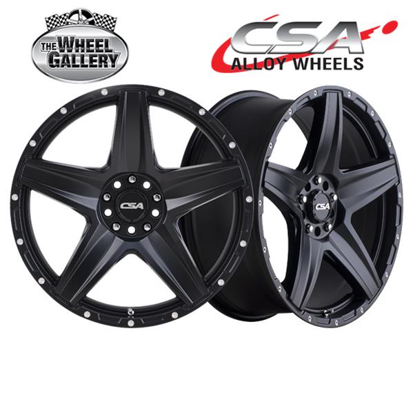 CSA Stealth Small Cap 17x8 5/114.3 P35 Satin Black — The Wheel Gallery