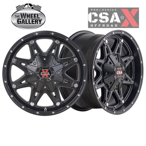 CSA-X Assault 17x9 6/139.7 P25 Satin Black — The Wheel Gallery
