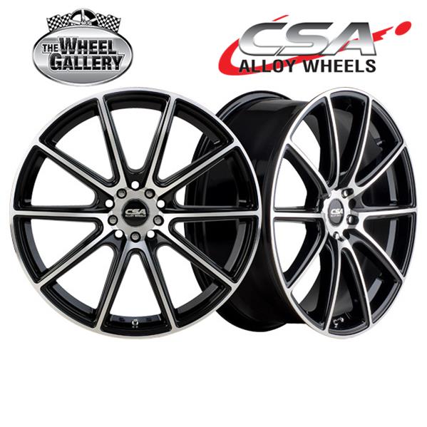 CSA Chicane 18x8 5/108 P40 Gloss Black Machined Face — The Wheel Gallery