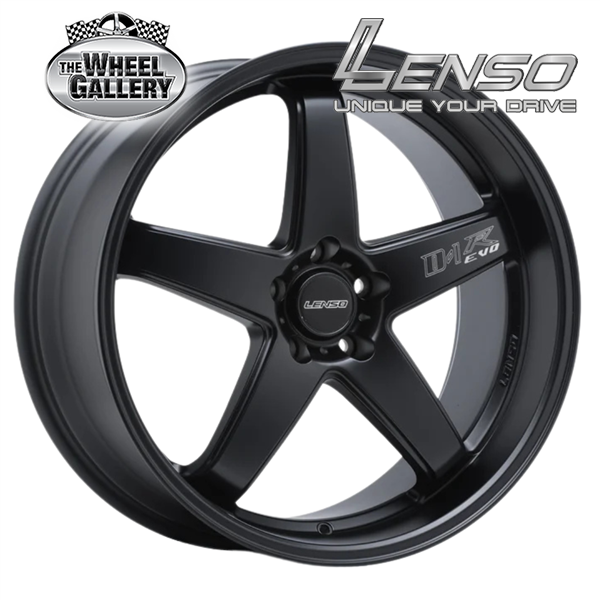 Lenso D1R-Evo 20X8.5 5/114.3 35P D1R-Evo Satin Black — The Wheel Gallery