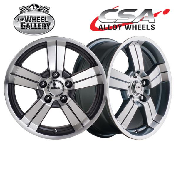 CSA Edge 15x6.5 5/114.3 P10 Gunmetal Machined Face — The Wheel Gallery