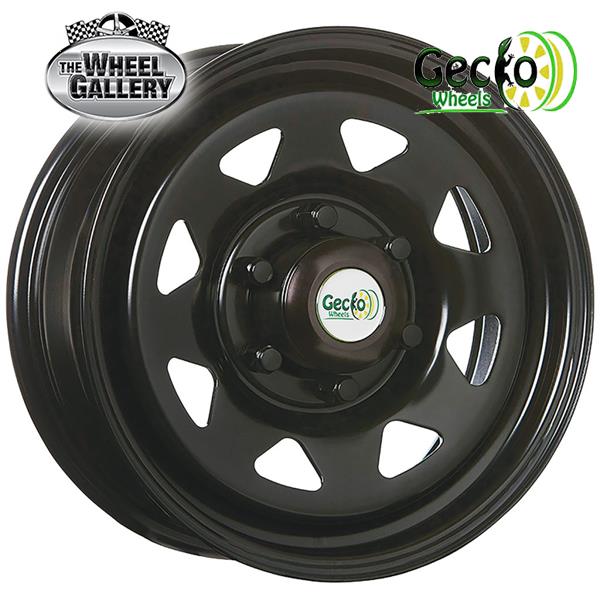 Gecko Black 15x7 P0P Black — The Wheel Gallery