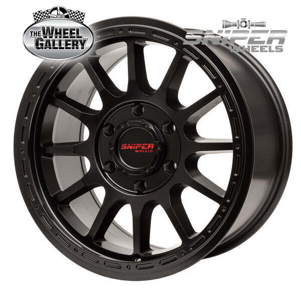 Sniper Blast 17x9 5/150 N12 Matt Black Wheels — The Wheel Gallery