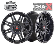 CSA-X Warfare 17x8 6/139.7 P35 Satin Black — The Wheel Gallery