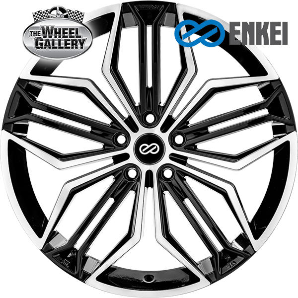 ENKEI Katana SM92 16x7 5/114.3 Gloss Black Full Polish Alloy Wheels ...