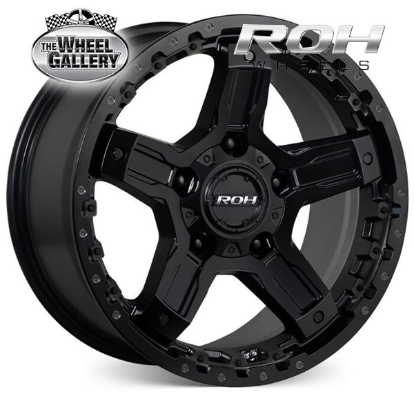 ROH ROCK 17x9 6/139.7 12 MATT BLACK TINT MILL — The Wheel Gallery