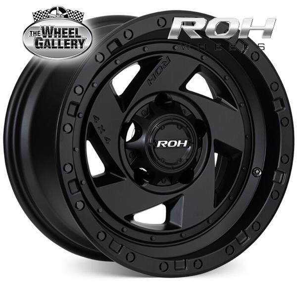 ROH VULCAN 16x8 6/139.7 N22 MATT BLACK — The Wheel Gallery