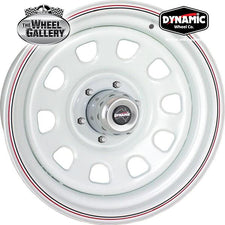 Dynamic Steel D Style 15x6 5/114.3 ET+-12 Black Wheels — The Wheel Gallery