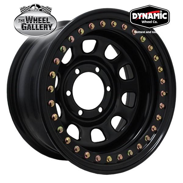 Dynamic Steel Simulated Beadlock 15x8 6/139.7 ET+-22 D Style Black ...