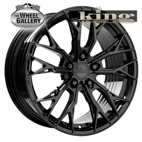 King CARBON 18x8 5/112 40P Gloss Black — The Wheel Gallery