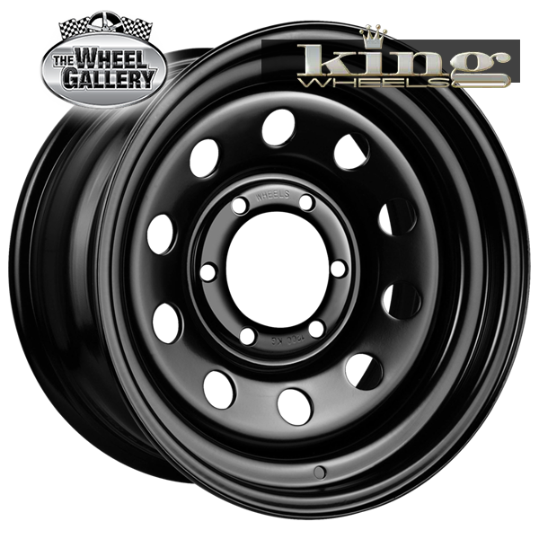 King MODULAR 15x8 6/139.7 -23N Satin Black — The Wheel Gallery