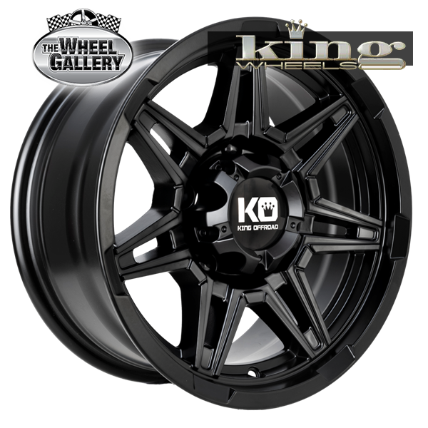 King SUMMIT 15x7 5/139.7 0P Satin Black — The Wheel Gallery