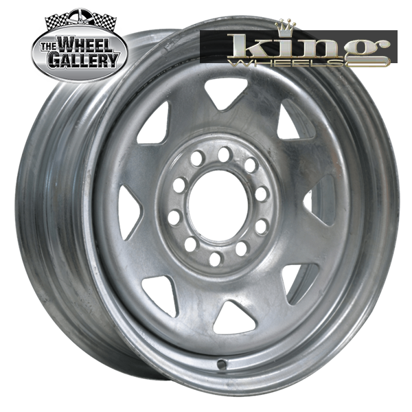 King TERRA Galvanised 13x4.5 5/108 0P Galvanised — The Wheel Gallery