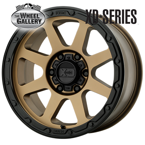 XD WHEELS XD134 ADDICT 2 17x8.5 8/170 Matte Bronze Matte Black Lip ...