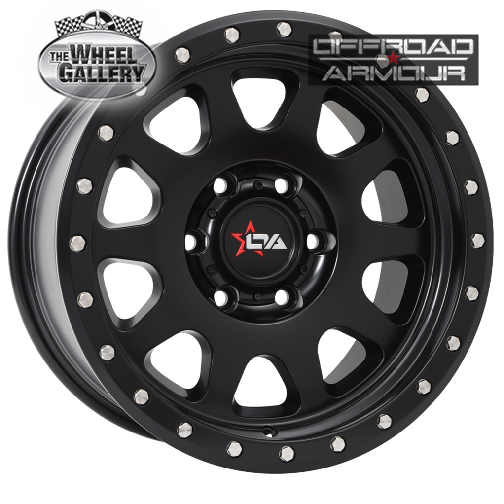 Offroad Armour Crusher 17x9 6/139.7 ET+12 Satin Grey With Satin Black ...